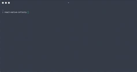 Github Codypearcereact Native Infinity A Cli That Generates React