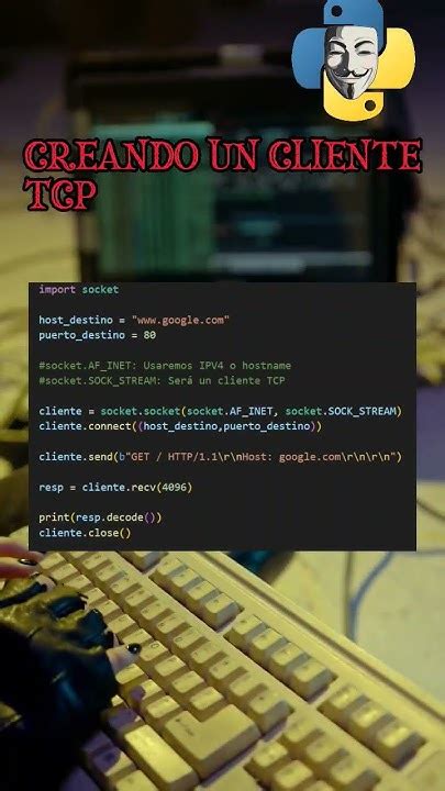 Creando Un Cliente Tcp Con Python Python Tcpip Programacion