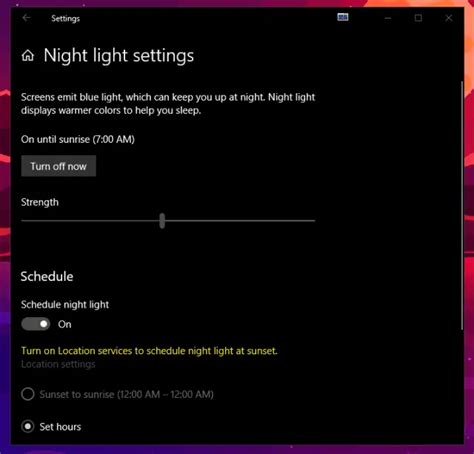 Enable Night Light On Windows Grayed Out FIX
