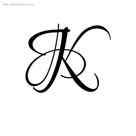 K In Cursive Uppercase