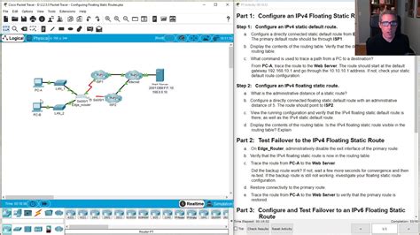 Ccna 2 Floating Static Routes Youtube