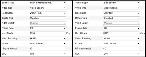 Bit Rate Settings IP Megapixel Cameras And Software Solutions CCTVForum Com