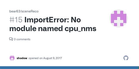 importerror no module named cpu nms · issue 15 · bear63 scenereco