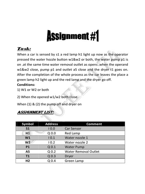 Assignment Plc Pdf Timer Sensor