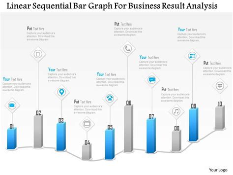 1114 Linear Sequential Bar Graph For Business Result Analysis