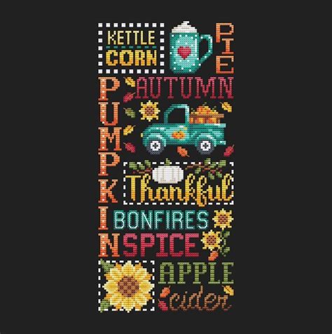 Autumn Favorites — Shannon Christine Designs Cross Stitch Patterns Nähmuster Kostenlose