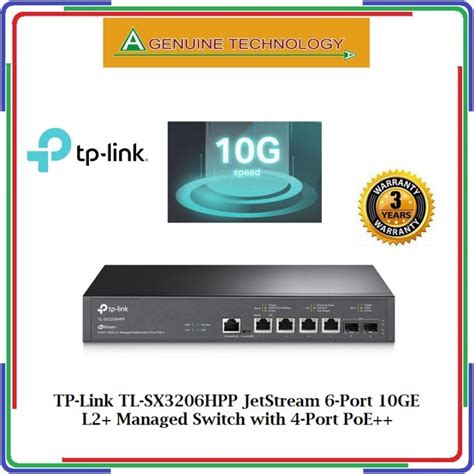 Tp Link Tl Sx Hpp Jetstream Port Ge L Managed Switch With Port Poe Power Budget