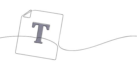 텍스트 파일의 단일 선 그리기입니다 문자 T 아이콘이 컬러로 표시된 연속선 텍스트 파일입니다 한 줄 아이콘 Txt 파일 벡터 일러스트 레이 션 개념에 대한 스톡 벡터 아트