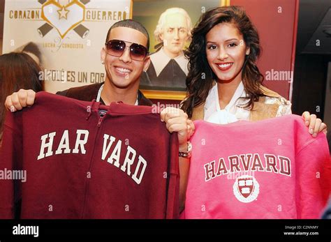 Daddy Yankee And Jaslene Gonzalez News Conference Prior To Harvard University S Presencia Latina