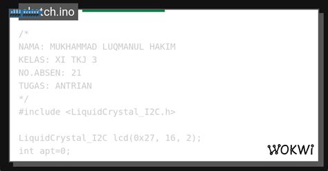 Antrian Wokwi Esp32 Stm32 Arduino Simulator