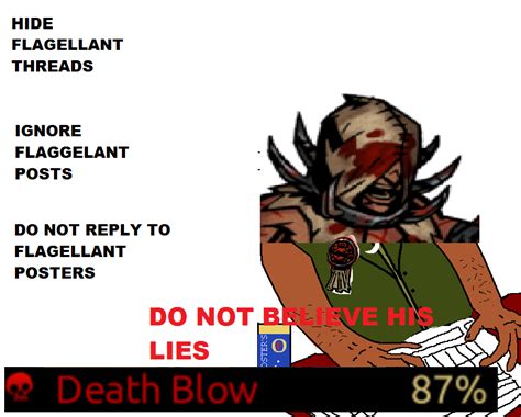 A Second Shoutout To My Lvl 6 Flagellant Failing His First Ever Dd Check In Dd2 No Less R