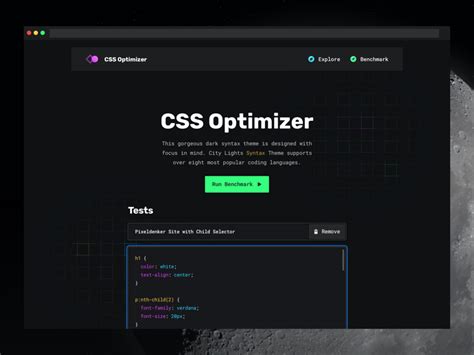 CSS Optimizer By Pixeldenker On Dribbble