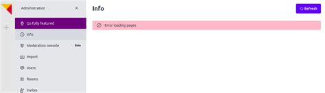 admin info page is not loading in 6 3 10 rocketchat version · issue