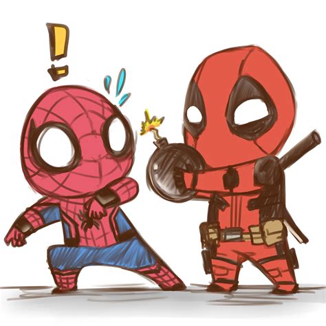Spideypool Chibi