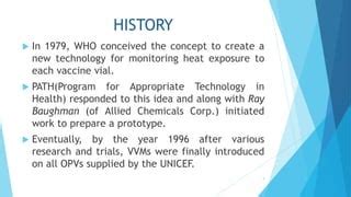 Vaccine Vial Monitor PPTX Vaccines Medical Health