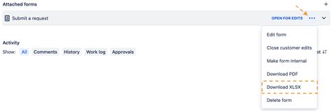 Export Forms Spreadsheets In Jira Cloud Jira Atlassian Documentation