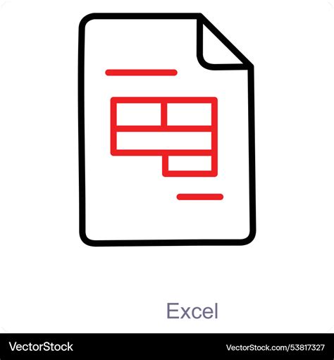 Excel Royalty Free Vector Image Vectorstock