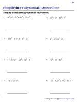 Simplifying Algebraic Expressions Worksheets Worksheets Library