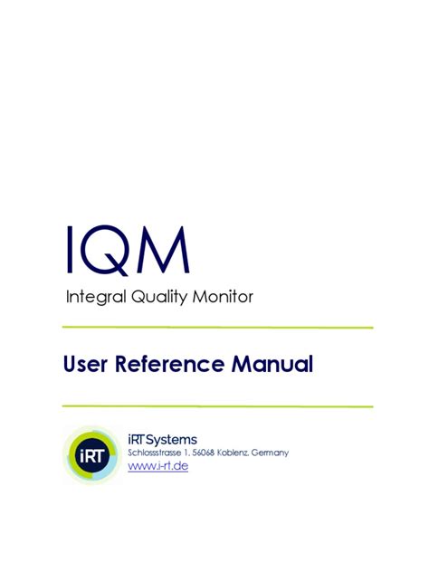 iqm user reference manual v1 35a sw v1 8 pdf radiation therapy computer network
