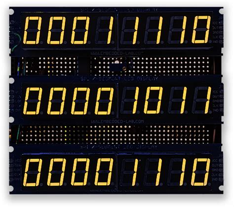 7 Segment Binary Clock
