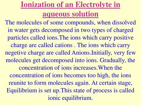 Ppt Power Pointpresentation On Ionic Equilibrium And Concept Of Ph Powerpoint Presentation