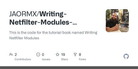 Github Jaormxwriting Netfilter Modules Tutorial This Is The Code For The Tutorialbook Named