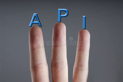 API Acronym Application Interface Programming Business Internet And Technology Concept Stock