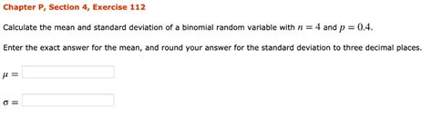 Solved Chapter P Section Exercise Calculate The Mean Chegg