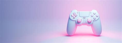 Premium Photo Game Controller Pastel Colored Background Pastel Joystick Illustration Gamepad