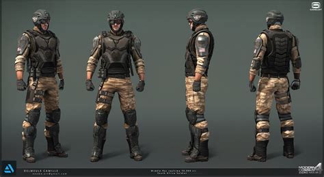 Artstation Modern Combat Africa Soldier Camille Delmeule Combat Armor Soldier Africa