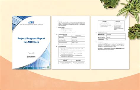 Project Progress Report Sample Template In Word PDF Google Docs Download Template Net