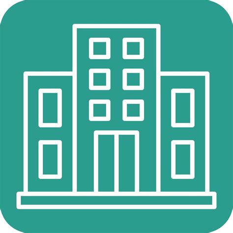 Hotel Building Line Round Corner Background Icons Vector Art At Vecteezy