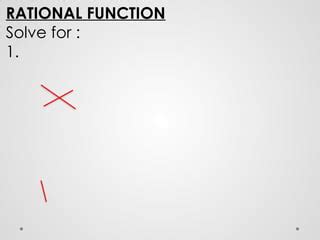 SOLVING RATIONAL RATIONAL FUNCTIONS Pptx Programming Languages Computing