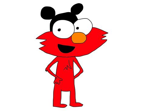 Elmo Wearing Mickey Mouse Ears By Kermitmasterpiece On Deviantart
