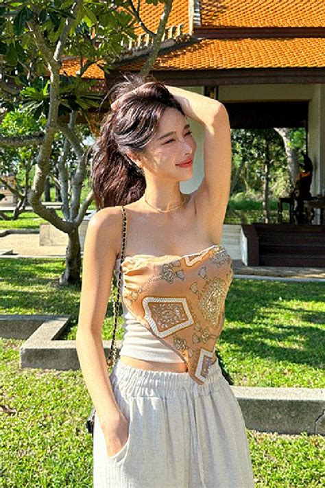 발리비키 스카프 골지 튜브탑 캡내장 위시버킷