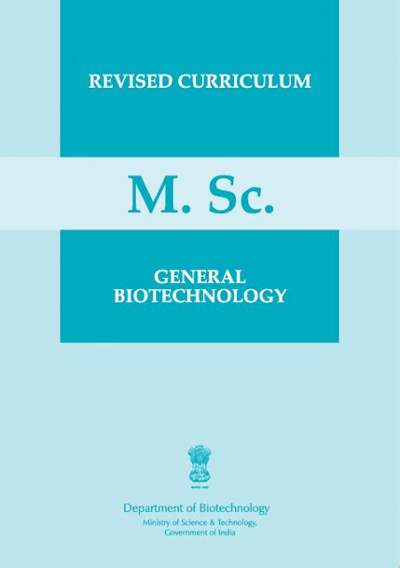 Dbt M Sc Biotechnology