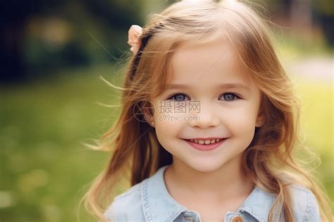 可爱微笑的小女孩高清图片下载 正版图片600135758 摄图网