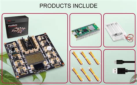 Amazon GeeekPi Pi Pico W With DeskPi PicoMate Expansion Board For Raspberry Pi Breakout Module