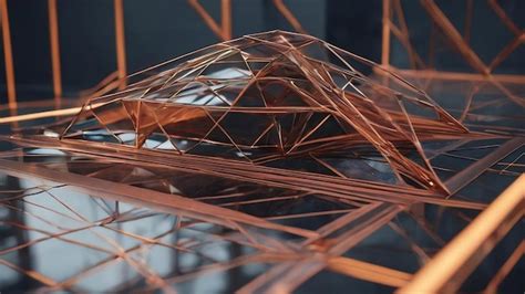 Premium Photo Triangle Surface Plane With Structure Lines 3d Rendering