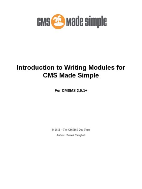 Introduction To Cms Pdf Php Class Computer Programming