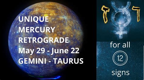 Unique Mercury Retrograde In Gemini Taurus May 29 June 22 I Triger By
