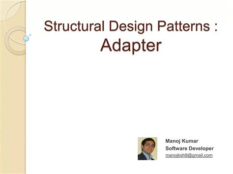 Structural Design Pattern Adapter Ppt