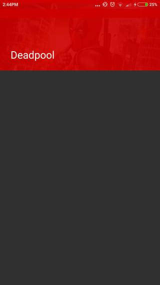 Android When Not Collapsed Some Part Of The The Toolbar Is Visible Over The Imageview Of
