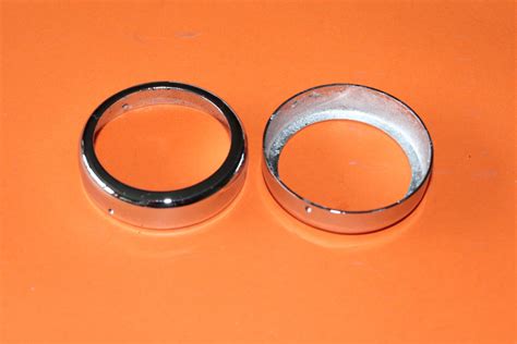 Ajs Matchless Chrome Ring Headlight Bracket 01 0703