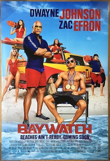 Movie Poster Baywatch 2 Sided Original Intl Final 27x40