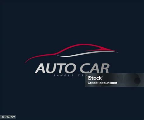 추상적인 자동차 로고 사인 자동차 회사 기호 자동 상점 벡터 일러스트레이션 Brand Name Domestic Car에 대한