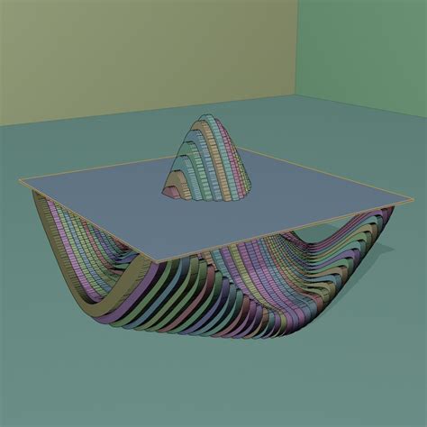 3d Model Parametric Coffee Table Turbosquid 2223369