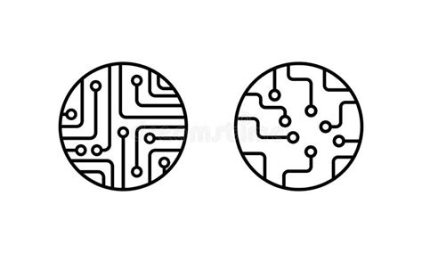 Technology System Data Analytic Vector Icon Illustration Isolated