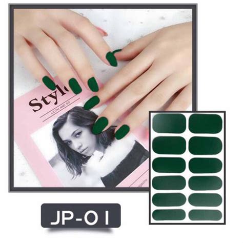 Водоустойчиви едноцветни стикери с пълно покритие Стикери за лак за нокти Момичета Жени Лепило