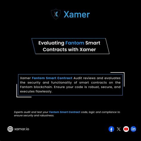 Xamer Web3 Security On Linkedin Smartcontracts Review Security Blockchain Fantom